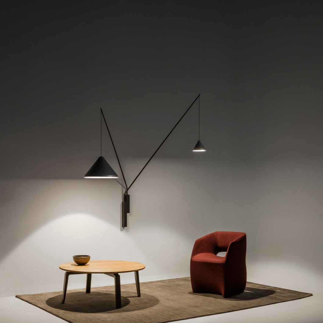 Vibia North Fixed Double Wall Light | Darklight Design | Lighting ...