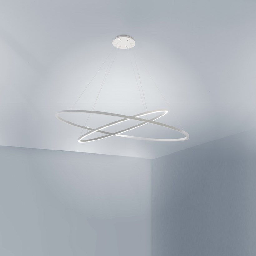 Nemo Ellisse Double LED Pendant | Darklight Design | Lighting Design ... Nemo Ellisse Double LED Pendant | Darklight Design | Lighting Design ...