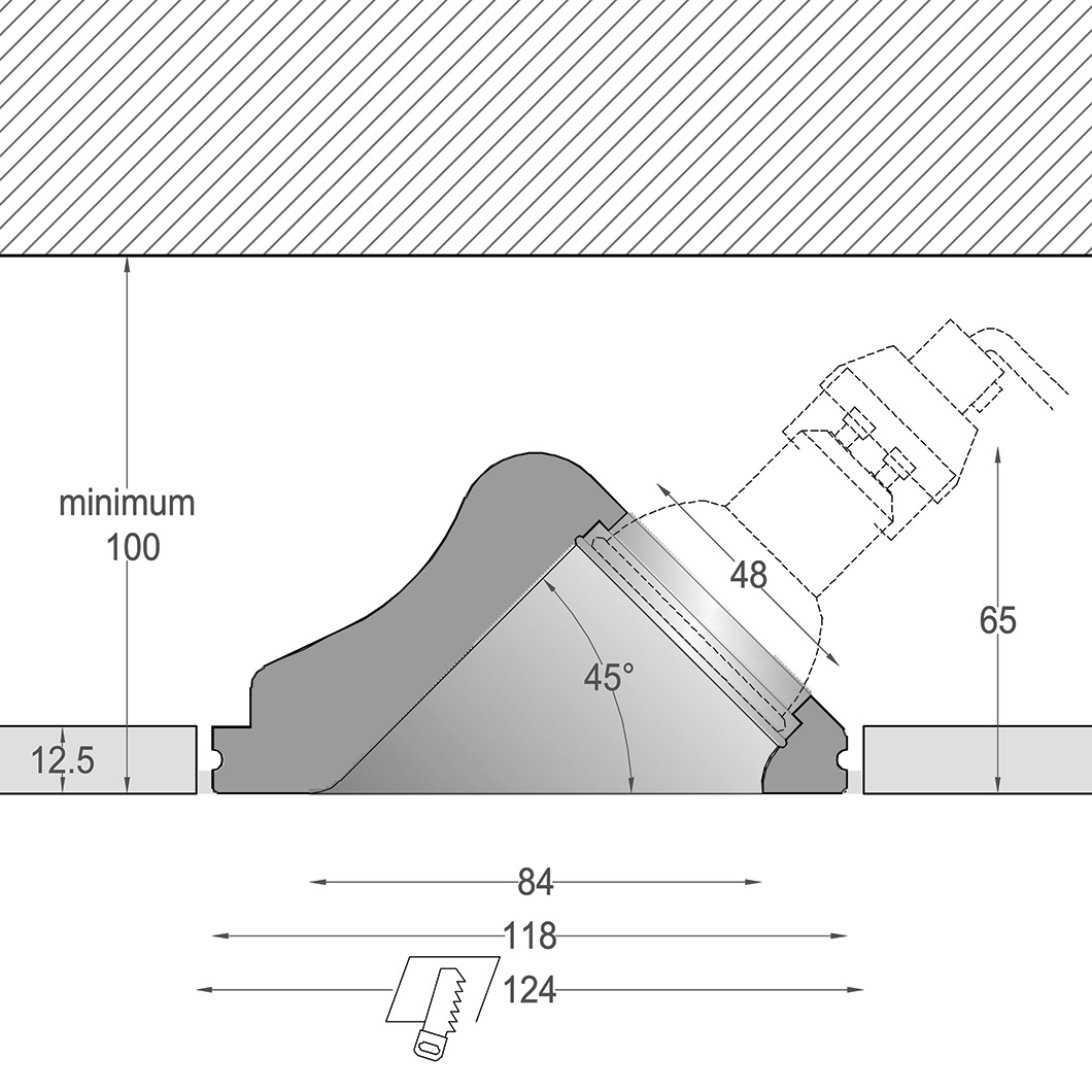 Nama Fos 10 Recessed Plaster In Wall Washer Downlight - Next Day ...