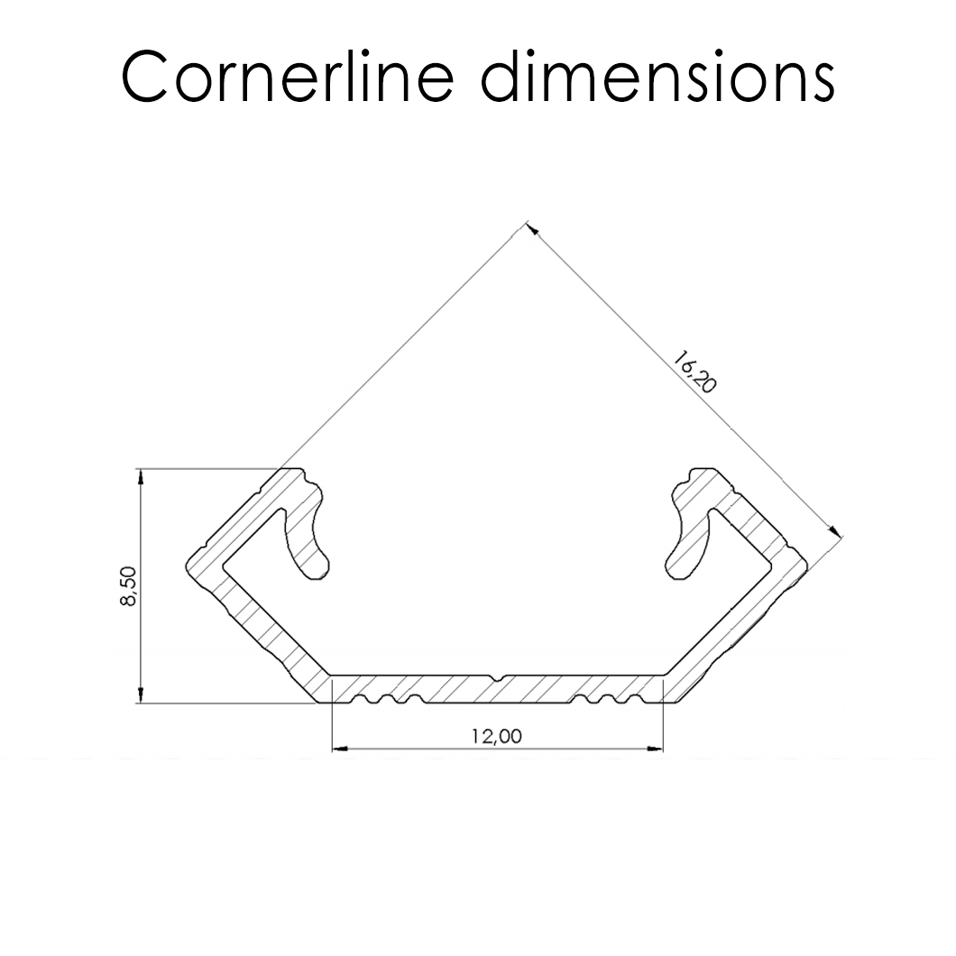 DLD Cornerline Surface Mounted Linear LED Profile | Darklight Design ...