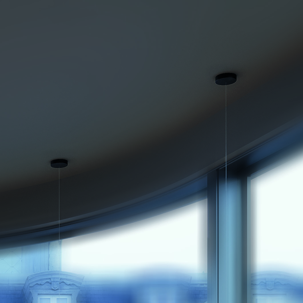 Lodes Canopy Round Single Drop | Darklight Design | Lighting Design ...