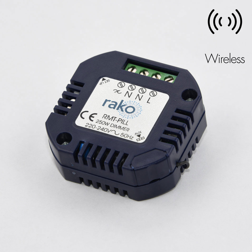 Rako RMT-PILL Wireless Back Box Dimmer | Darklight Design | Lighting Design & Supply