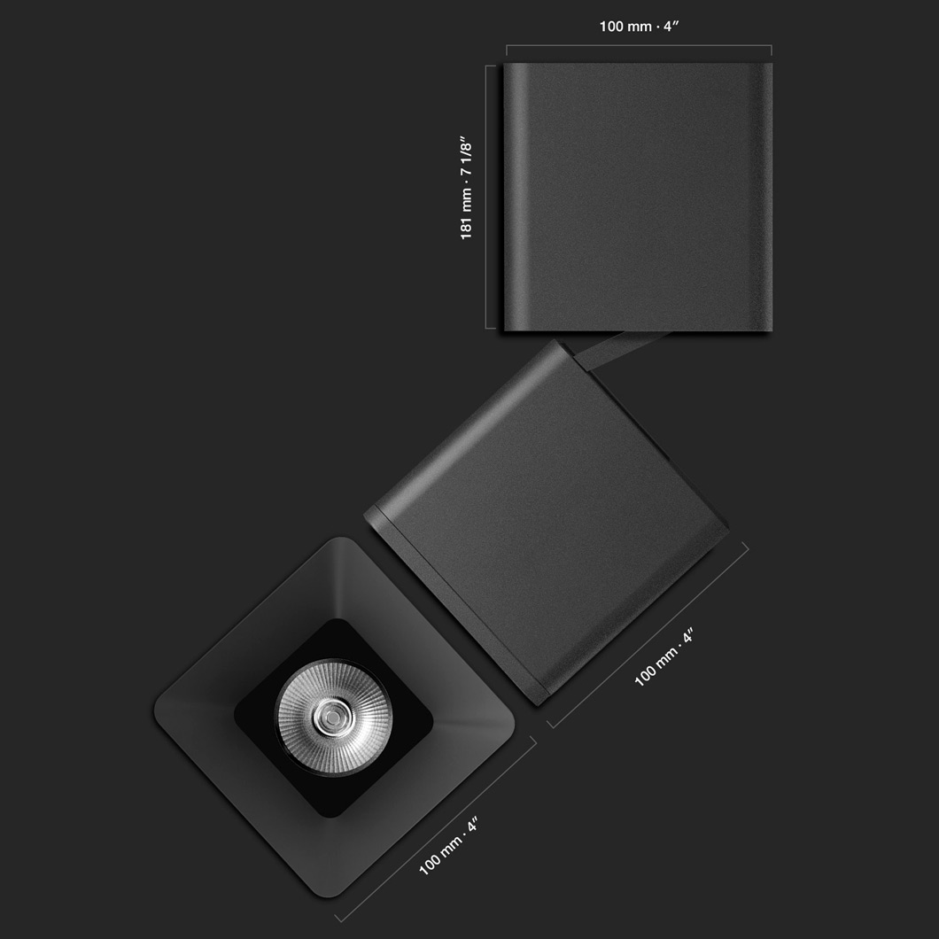 Apure Tantus LAC Adjustable Surface Mounted Spotlight | Darklight ...