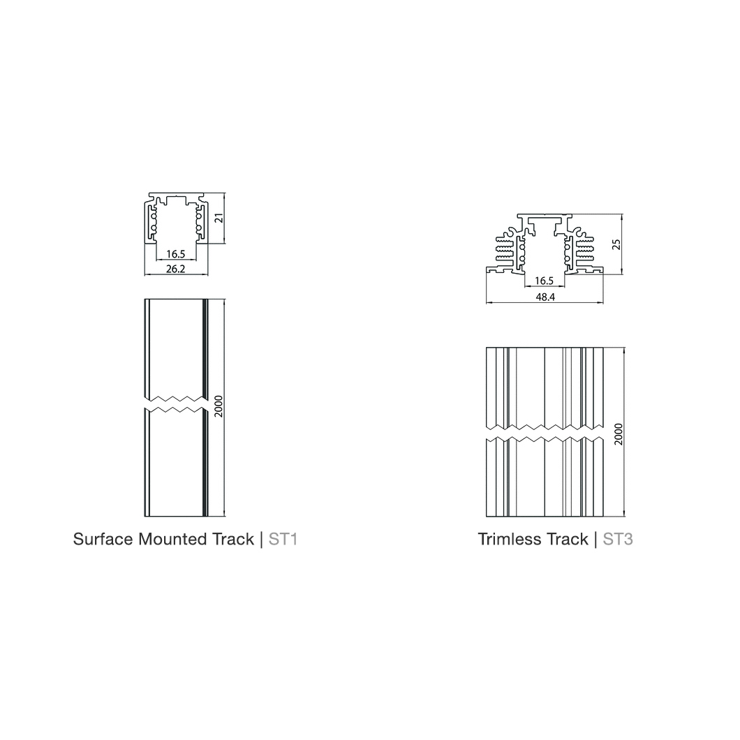 Stucchi Multisystem Evo Modular Track System Components | Darklight ...
