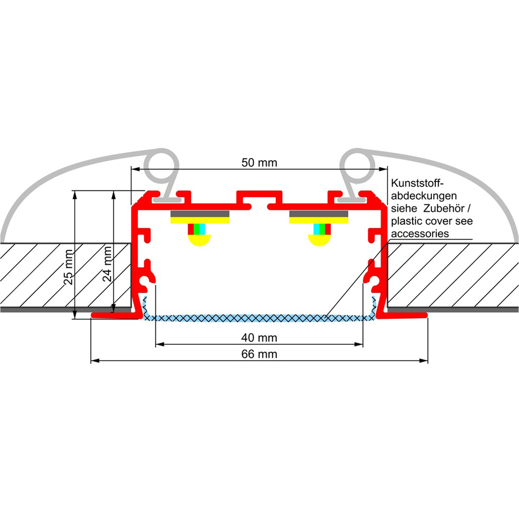 LED Profilelement S50 Aluminium Profile | Darklight Design | Lighting ...