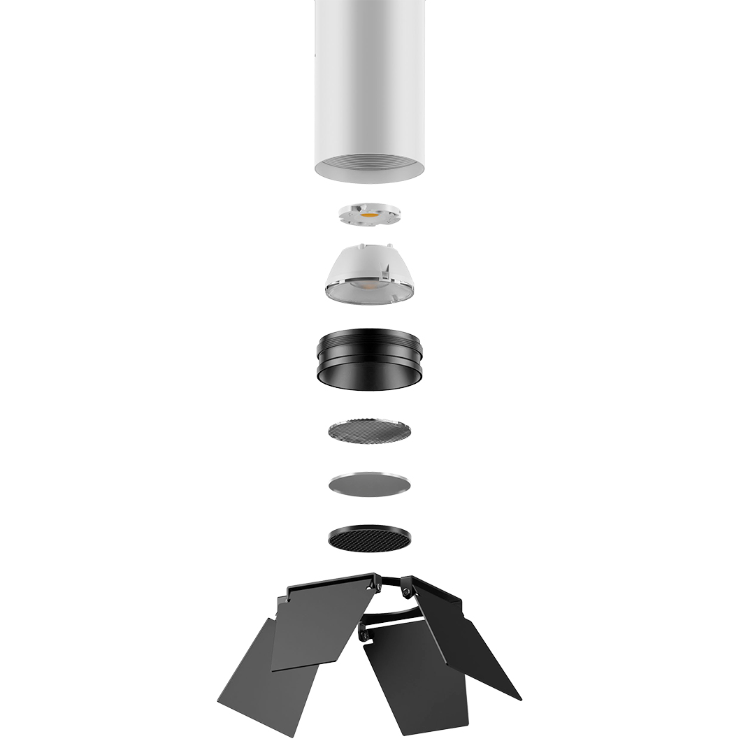 DLD Alps LED Recessed Modular Track System Components | Darklight ...