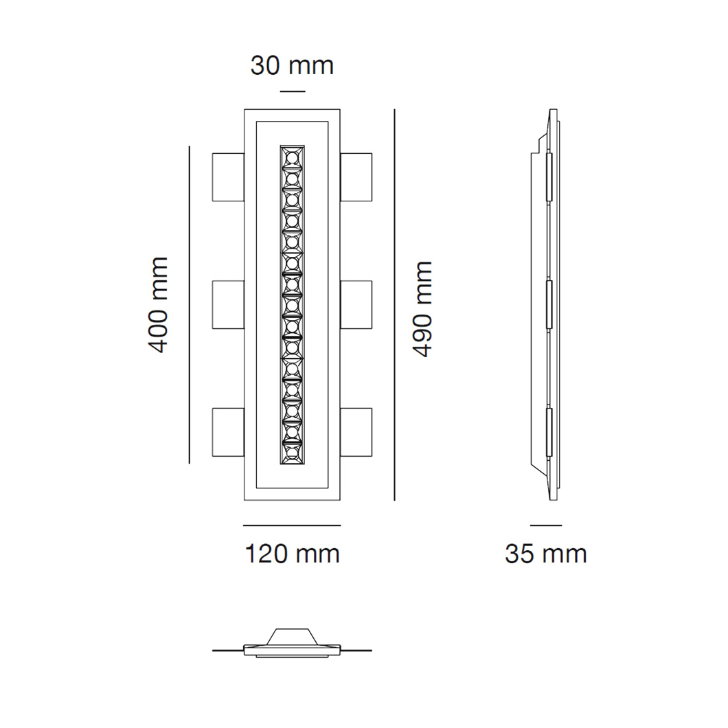 9010 Prisma Extra 4256C LED Plaster In Recessed Downlight | Darklight ...