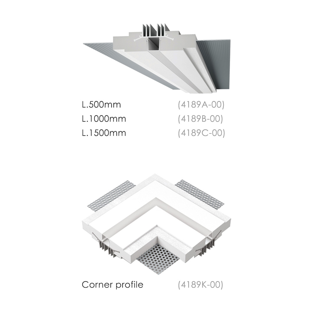 9010 Ayla 4189 Plaster In Linear LED Profile | Darklight Design ...