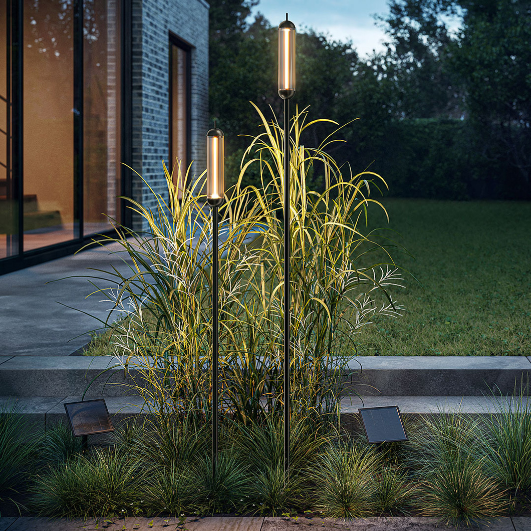 IP44.DE Reed IP65 Outdoor Bollard Solar Light | Darklight Design ...