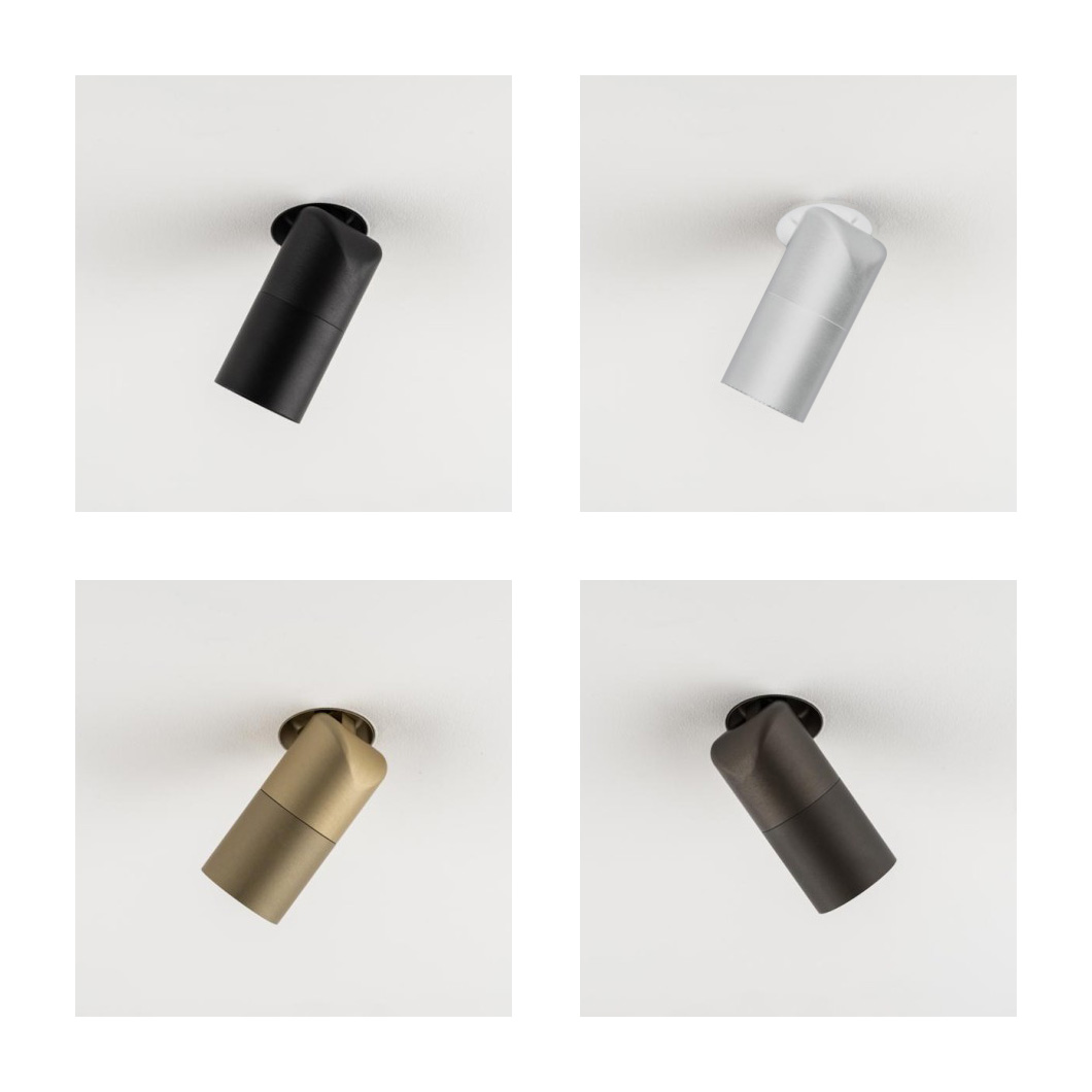 PVD Concept White Line Dotsi 38 Semi-Recessed Spotlight | Darklight ...