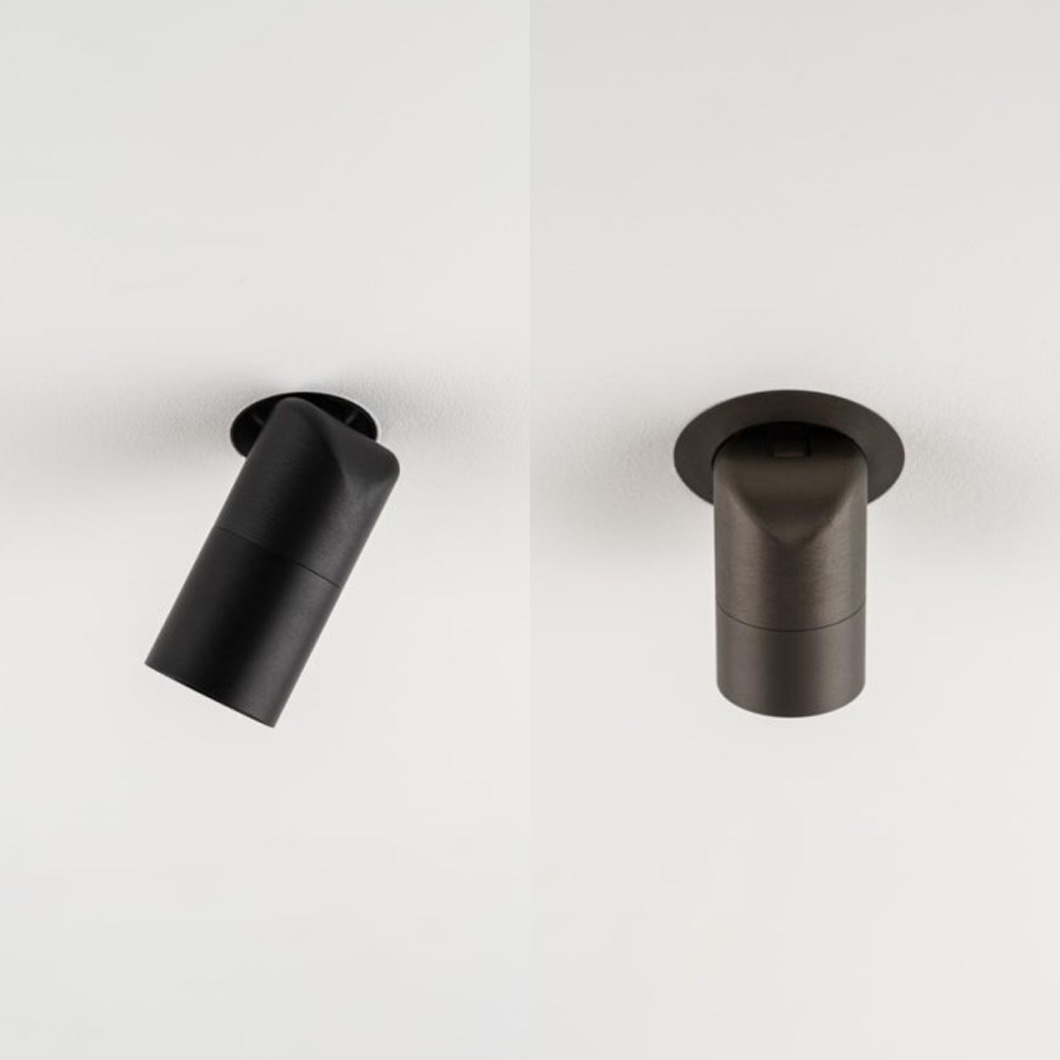 PVD Concept White Line Dotsi 38 Semi-Recessed Spotlight | Darklight ...