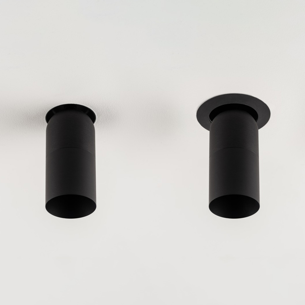 PVD Concept White Line Dotsi 38 Tubed Semi-Recessed Spotlight ...