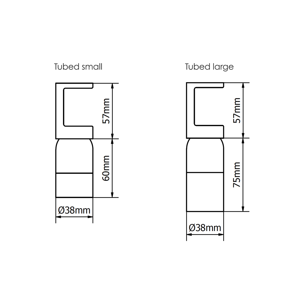 PVD Concept White Line Dotsi 38 Tubed Semi-Recessed Spotlight ...
