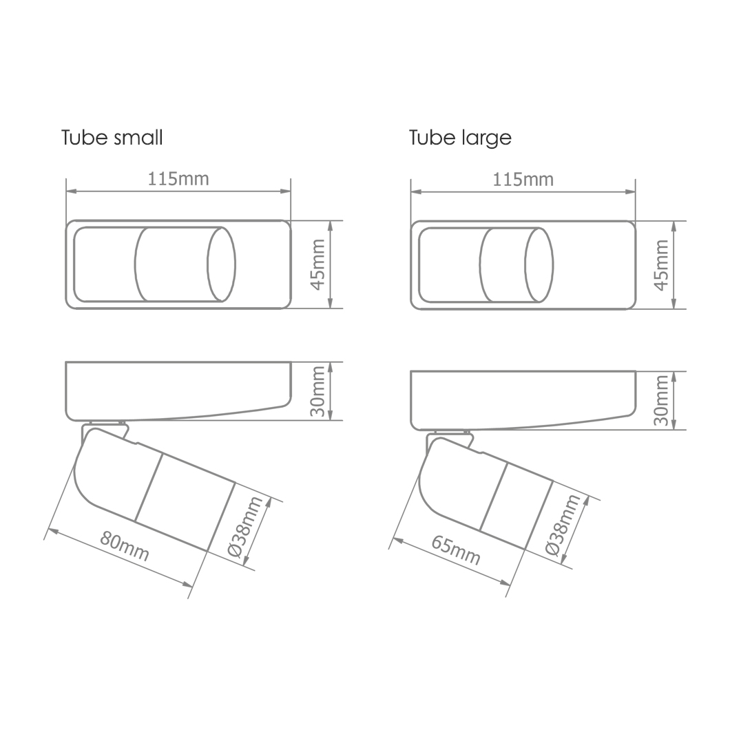 PVD Concept White Line Dotsi 38 Surface Mounted Rectangular Spotlight ...