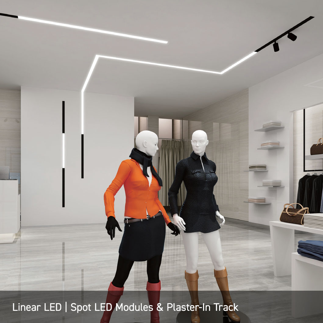 DLD Shadowline LED Modular Track System Components | Darklight Design ...