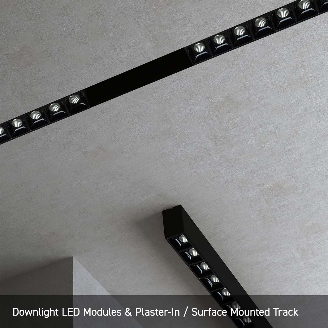 DLD Shadowline LED Modular Track System Components | Darklight Design ...